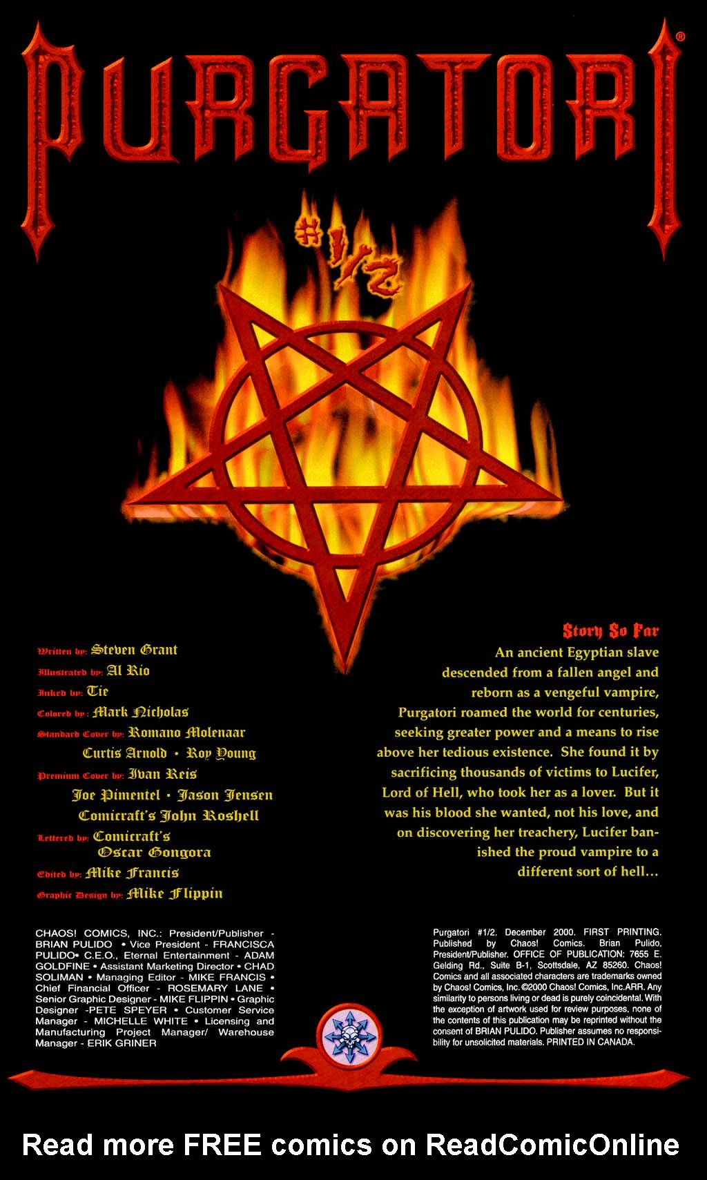 Read online Purgatori (1998) comic - Issue #0.5