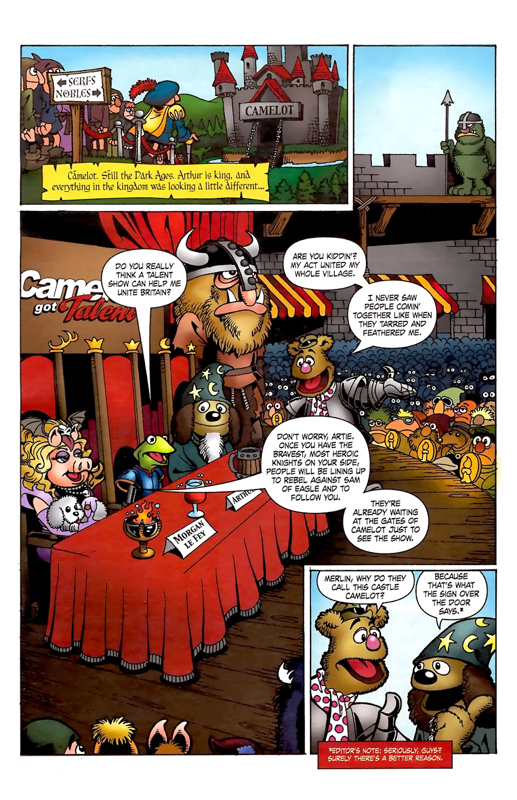 Read online Muppet King Arthur comic - Issue #2
