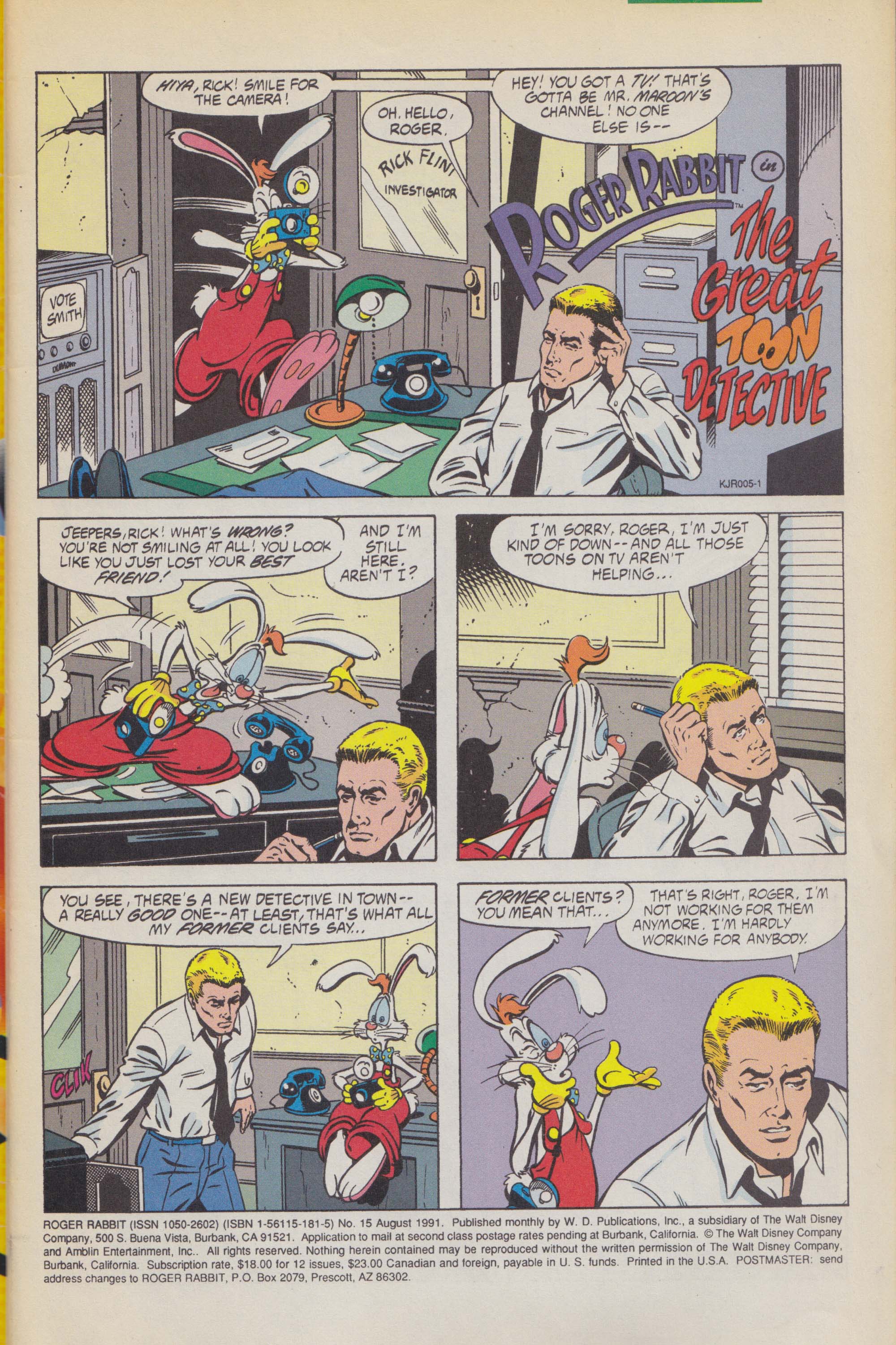 Read online Roger Rabbit comic - Issue #15