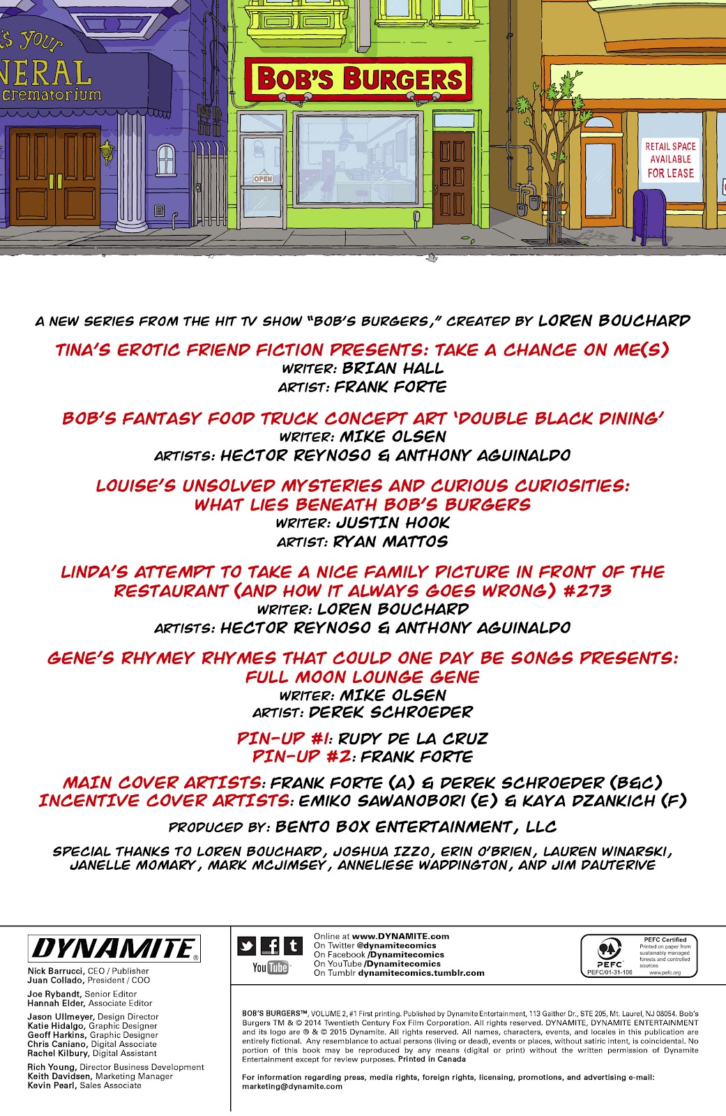 Bobs Burgers Digital Exclusive Edition 001 2015 | Read Bobs Burgers ...