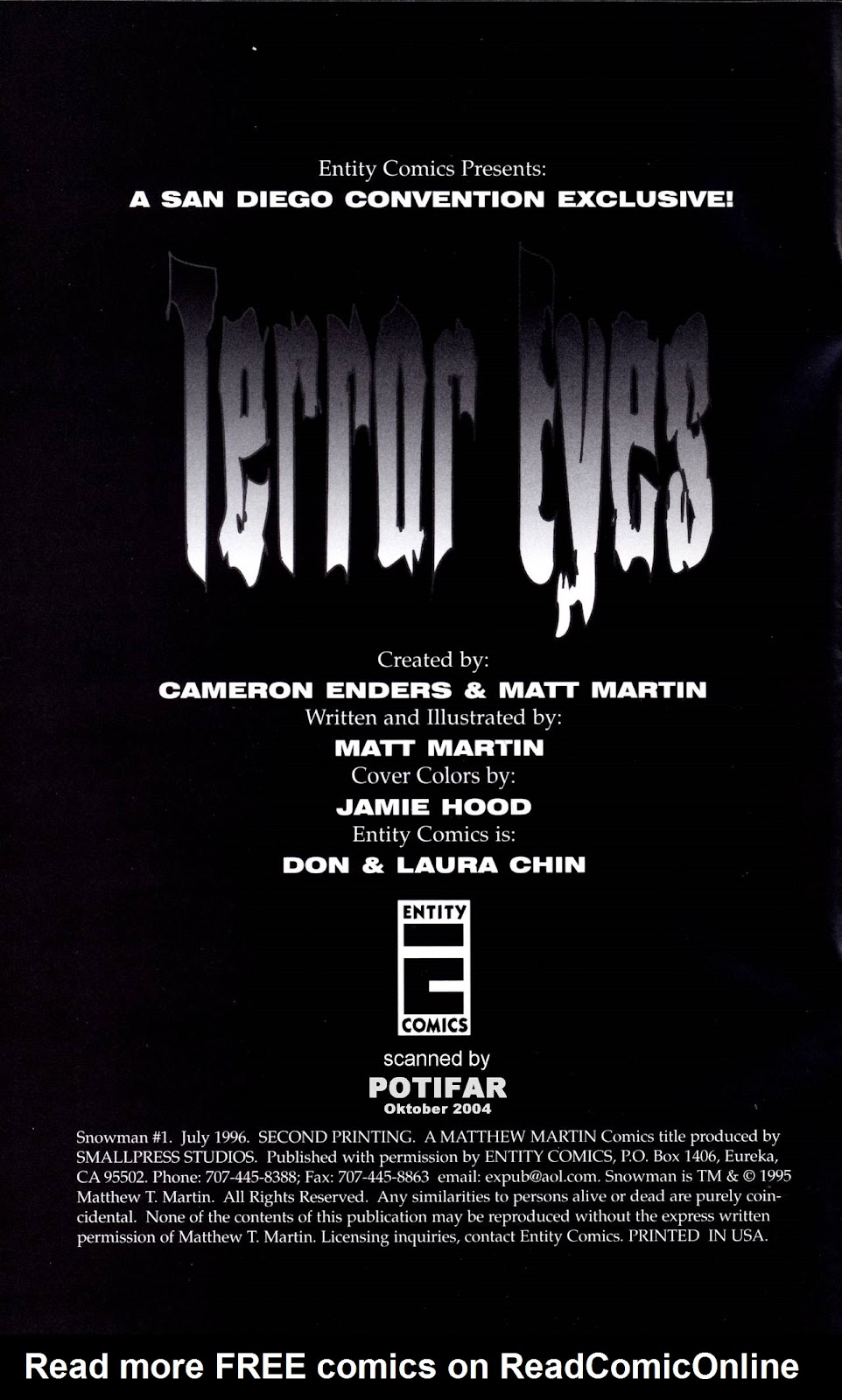 Read online Snowman comic - Issue #1