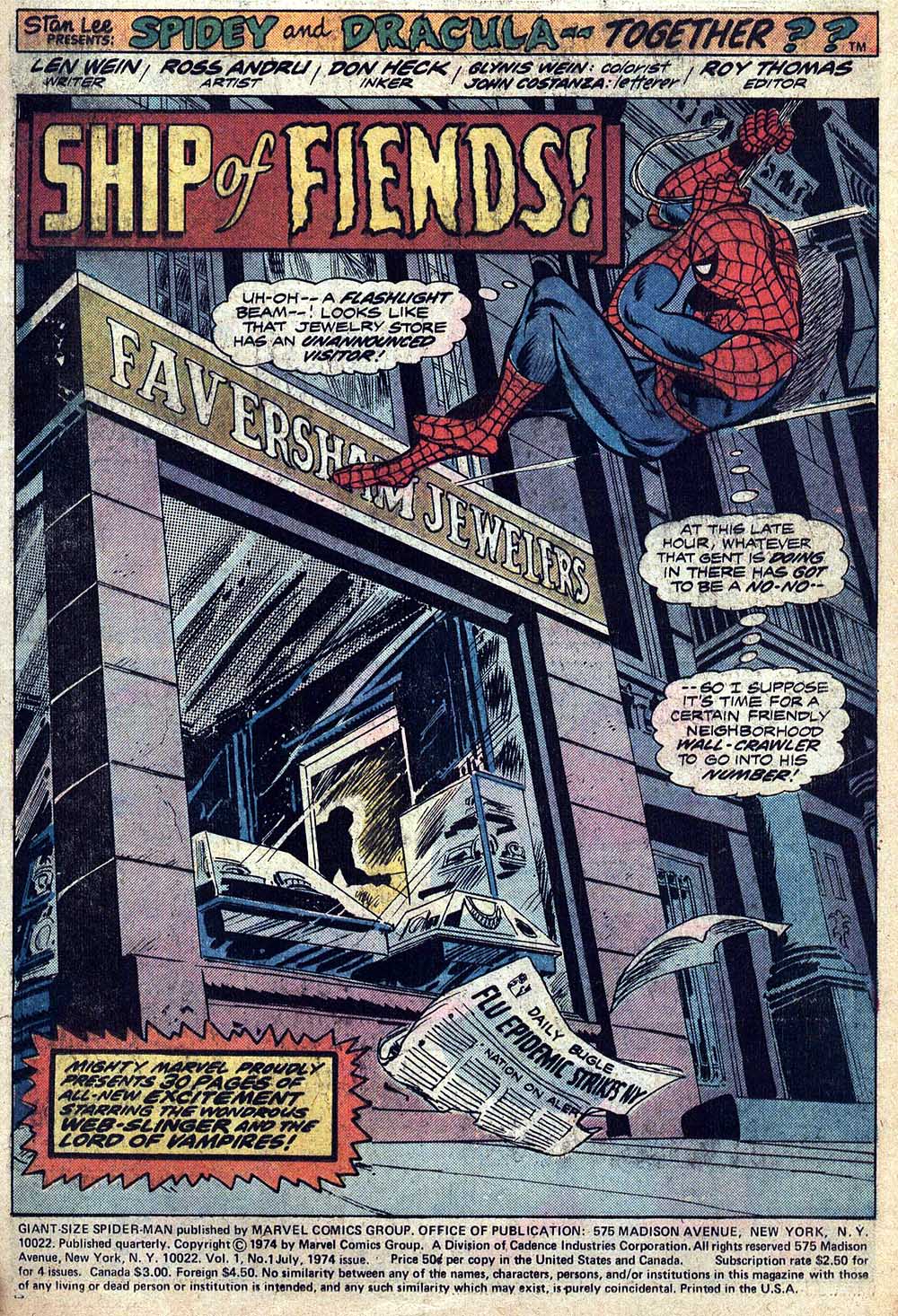 Read online Giant-Size Spider-Man comic - Issue #1