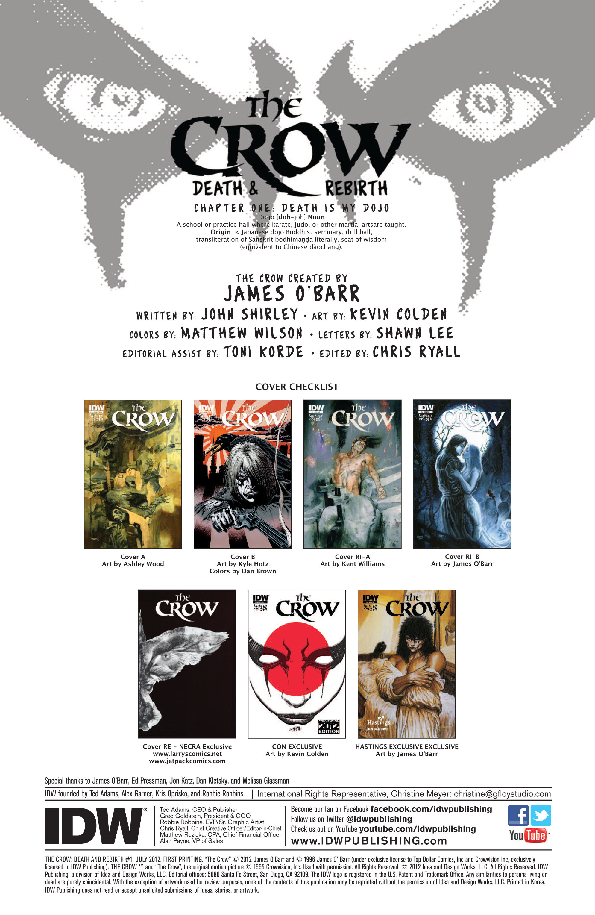 Read online The Crow: Death And Rebirth comic - Issue #1
