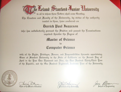 All Things Isaacson: Stanford Diploma