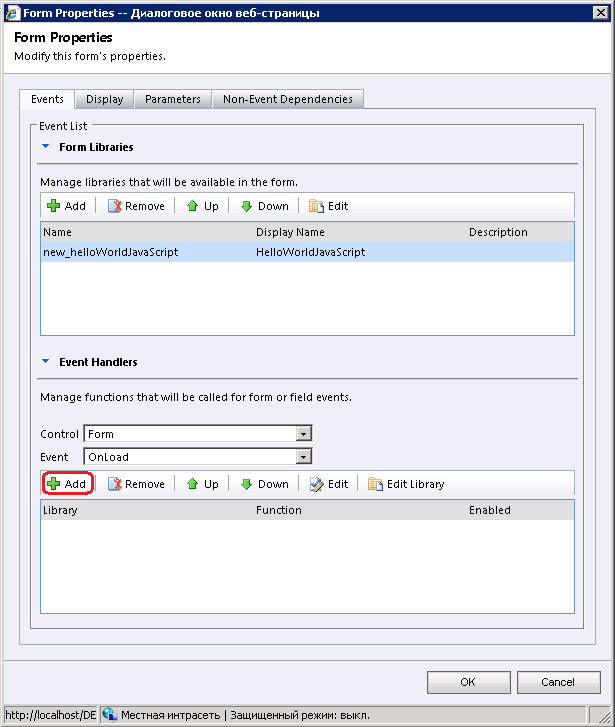 MS CRM 2011: My first experience. Adding OnLoad event script. | Marat ...