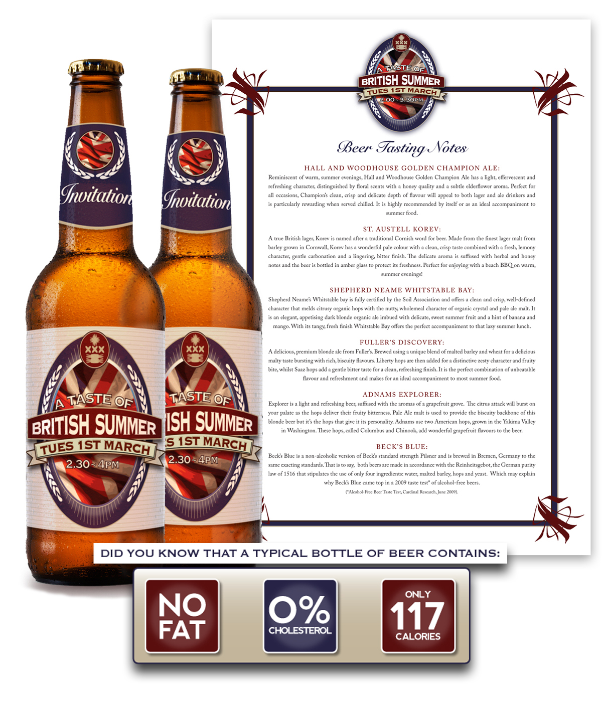 HUGHES|DESIGN: Bespoke Beer Invitation