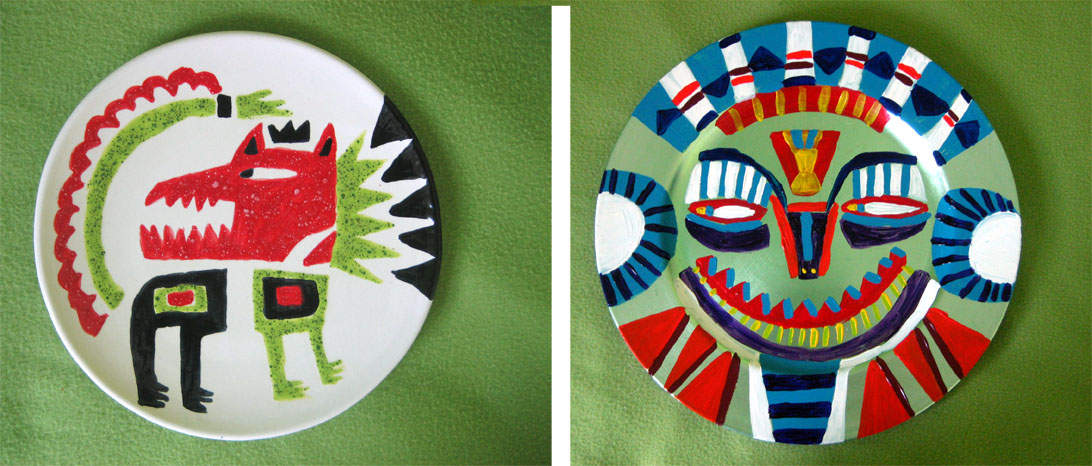 Marina Kharkover's Illustration blog: Plate Paintings