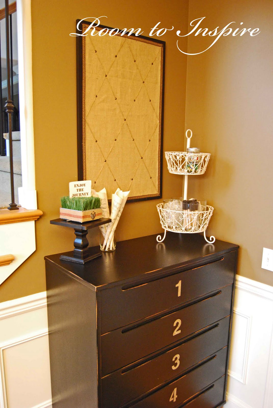 Room to Inspire: Blah Dresser turn Craft Room Organizer