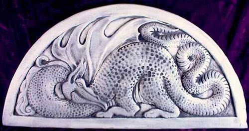 Decorative handmade ceramic tile: Decorative ceramic dragon tiles
