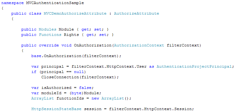 Professional .NET Articles: MVC Custom authorization (part 2) Professional .NET Articles: MVC Custom authorization (part 2)