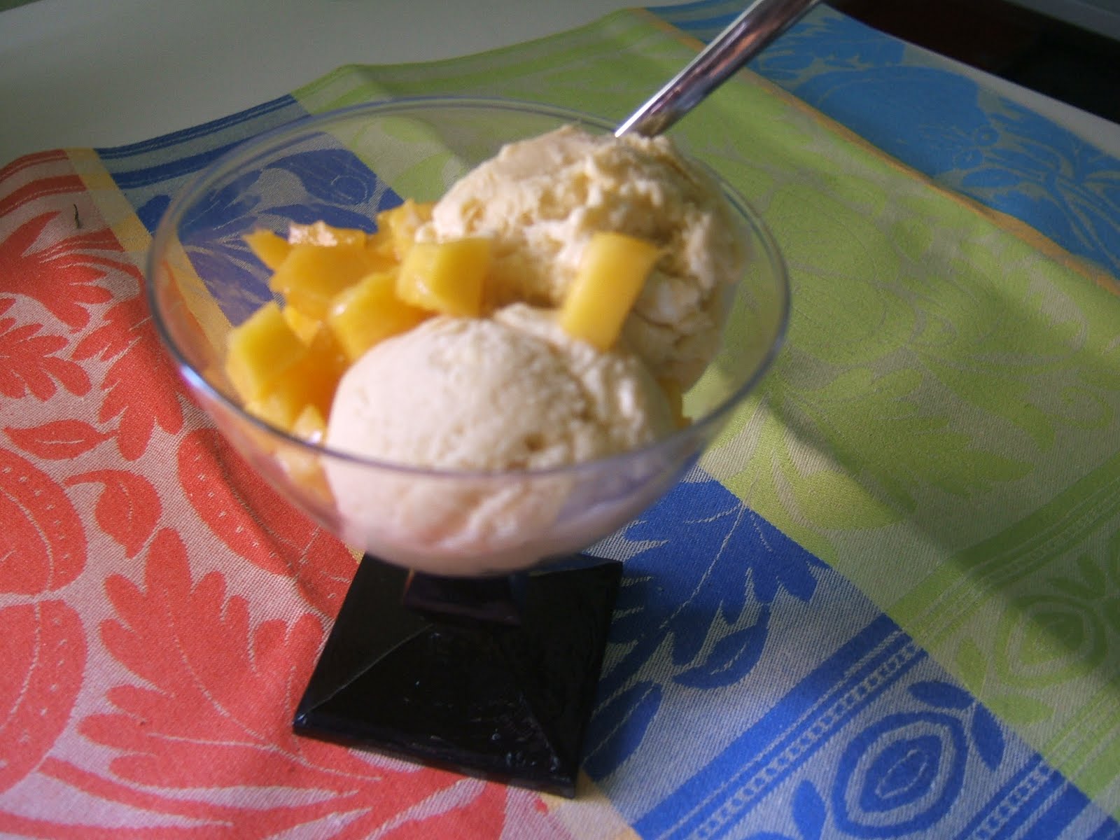 El puchero de Nora: Helado de mango