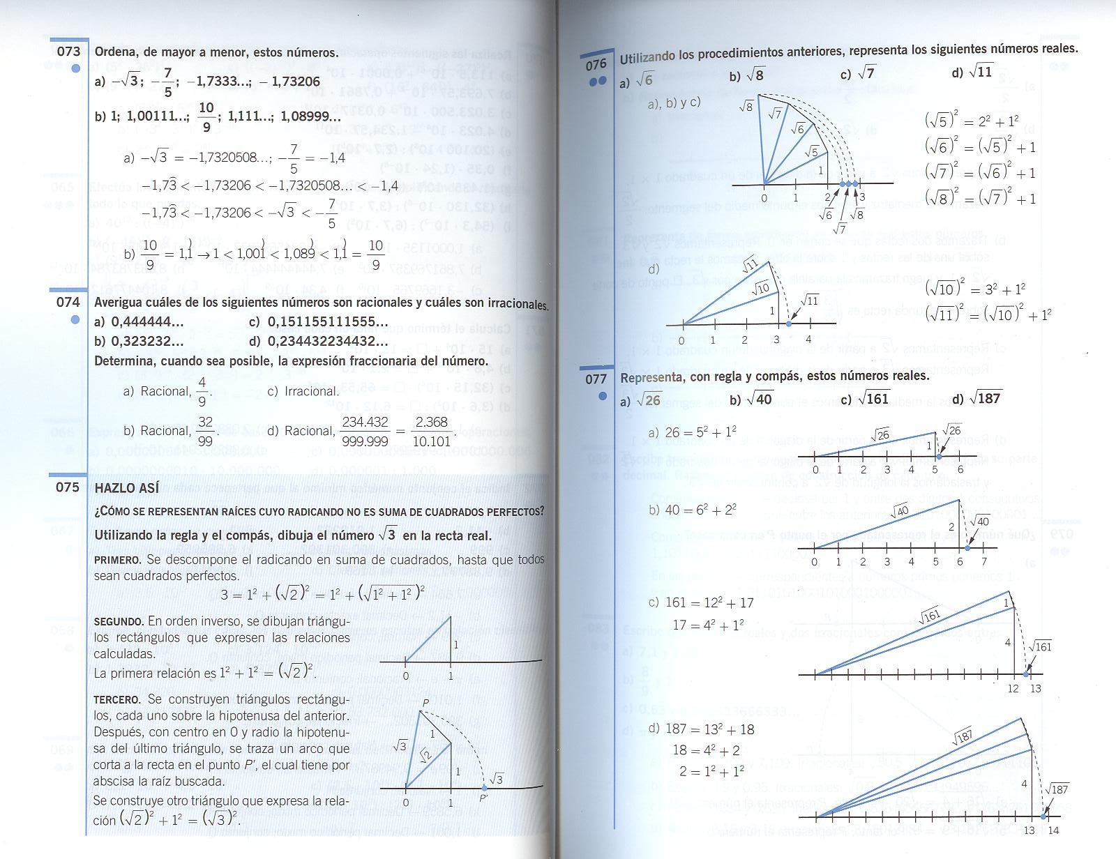 Matemáticas y... lo que caiga: Números reales: ejercicios y soluciones