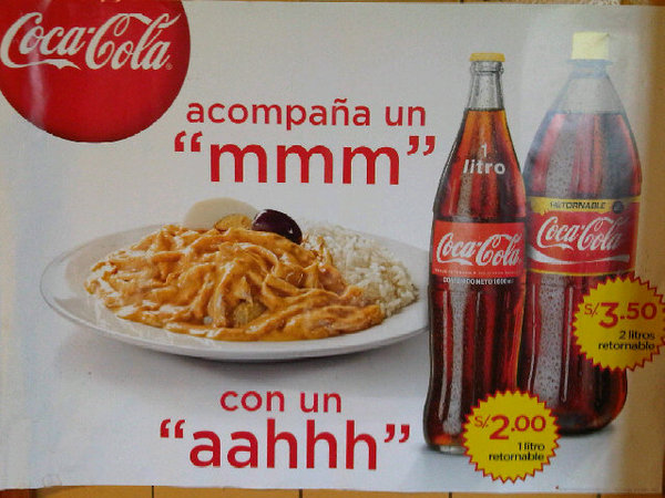El "Aahhhh" de Coca Cola y el "Mmm" de la Comida Peruana | CAFÉ TAIPÁ ...
