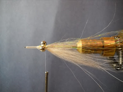 Steelhead Alley Fly Tying: Tube Fly: Simple Finn Raccoon Emerald Shiner