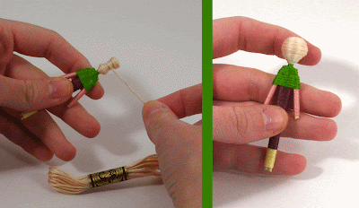 Angela Michelle Dolls: Toothpick Doll Tutorial #4: Finally a Head!