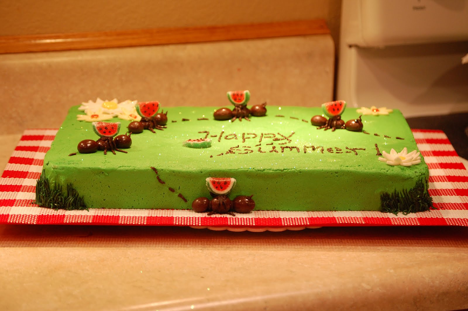 Cassie's Cakes: "Ants on a Picnic" Cake