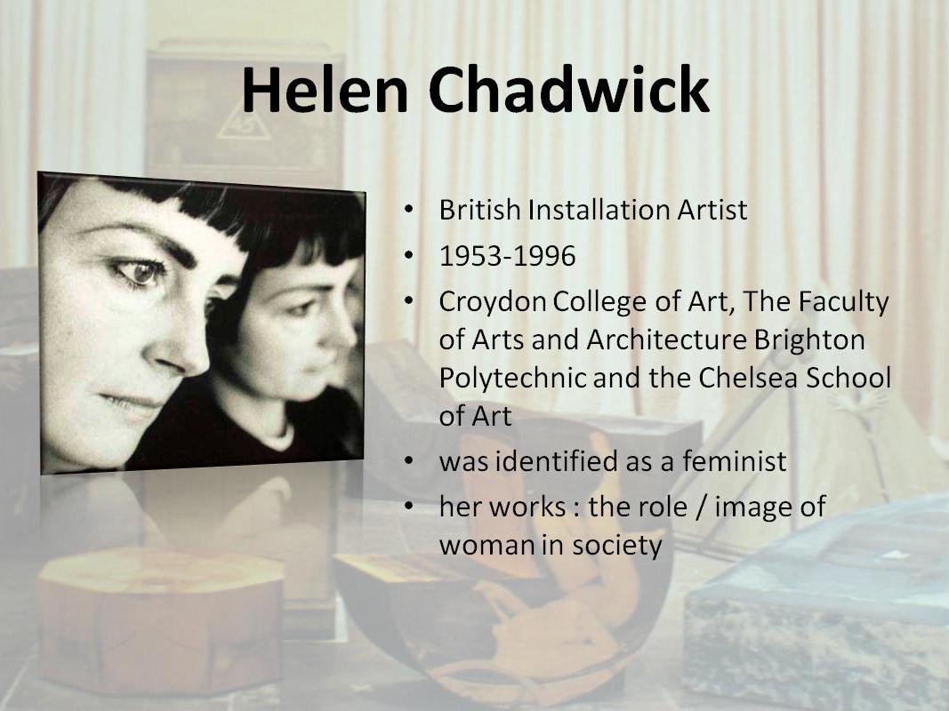 Contemporary Art 2010: March 24 Alison - Helen Chadwick, Ego Geometria ...