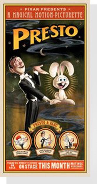 Blue Sky Disney: Presto Poster Posted...