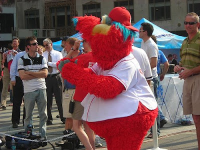 MLB Baseball Mascots: Gapper Cincinnati Reds Mascot Pictures