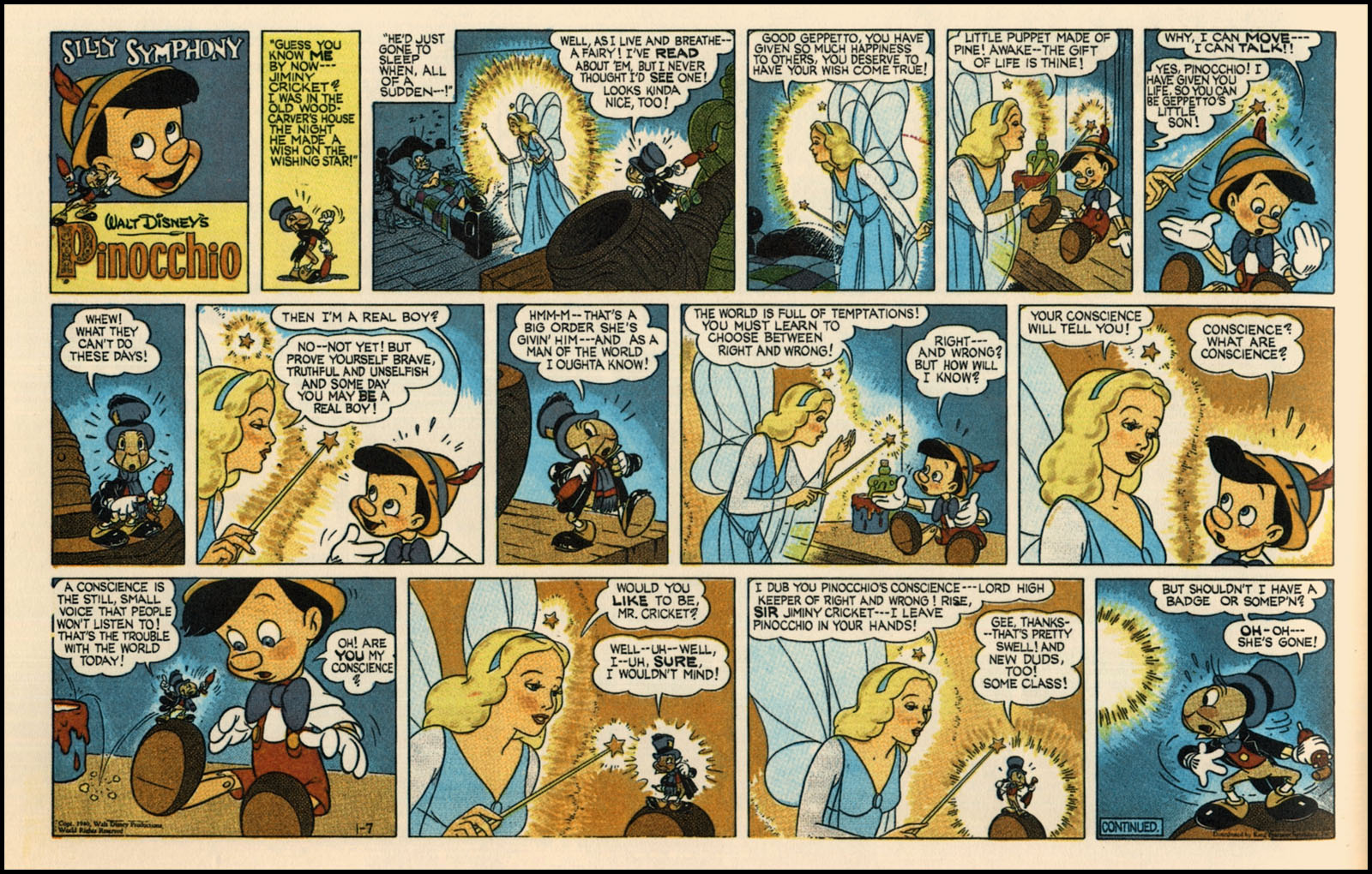 Revista COMICS: Classic comics: Pinocchio