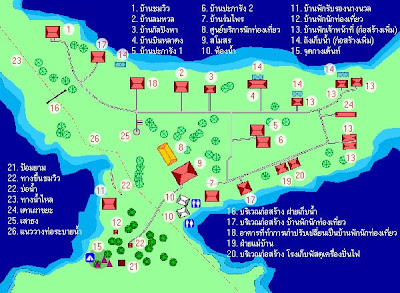 angthong marine national park thailand: Map of Service Zone of Ang ...