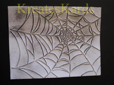 KreatesKards: Sneak Peek -Textured Impressions Embossing Folder Spider Web