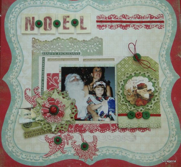 Scrap arte e inspiração: Layout de Natal!
