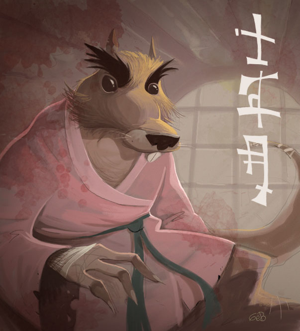 Vivo con mi Madre: Maestro Splinter x Geb