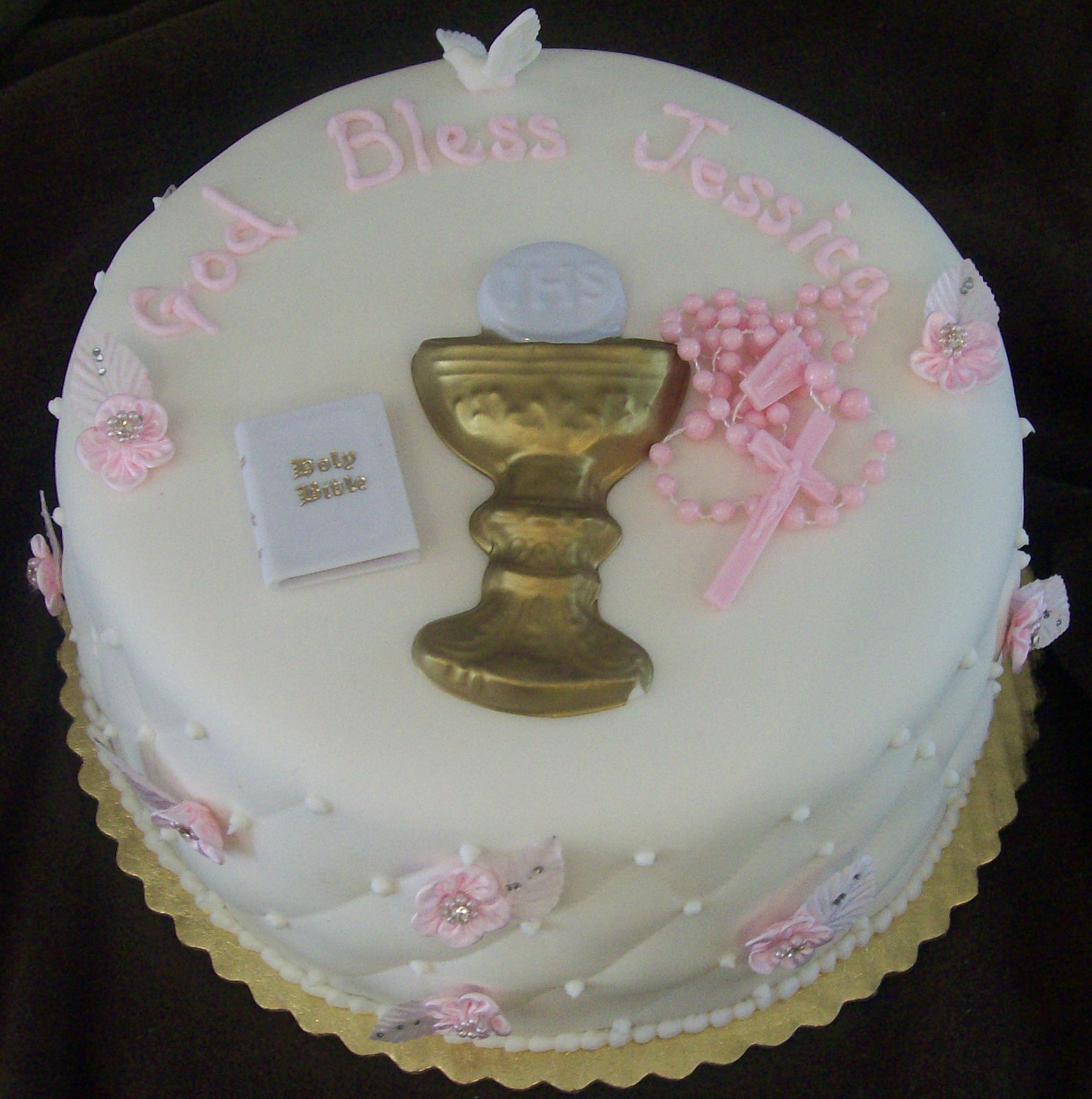 Custom Gourmet Goodies by Kate: Communion Cake Girl