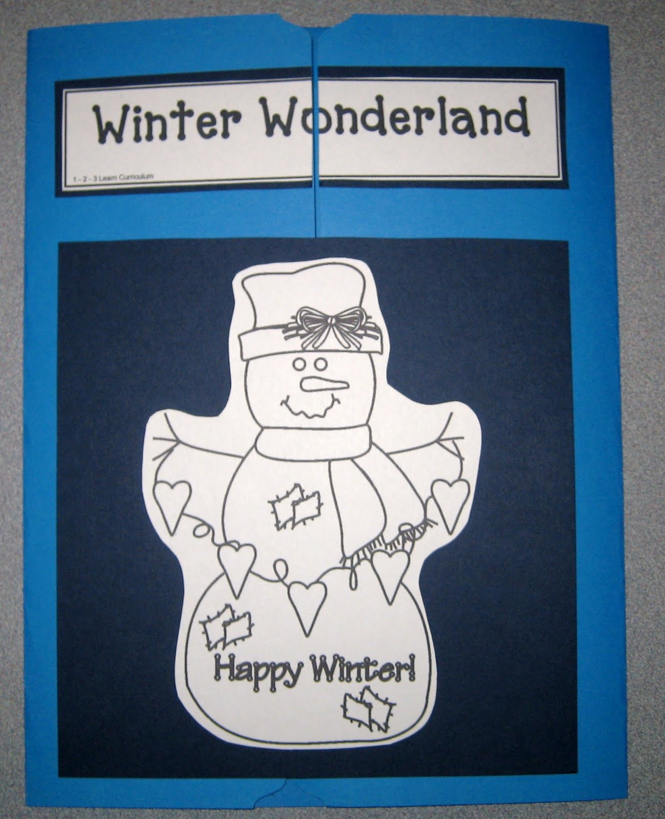 1 - 2 - 3 Learn Curriculum: Winter Wonderland Lapbook