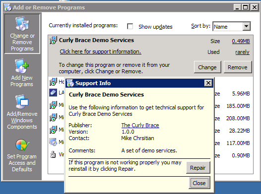 The Curly Brace: How To Create a C# Windows Service Application