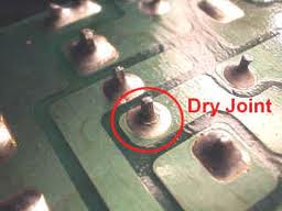 me and my 'e-care' with electronics: Dry solder problem in circuit boards