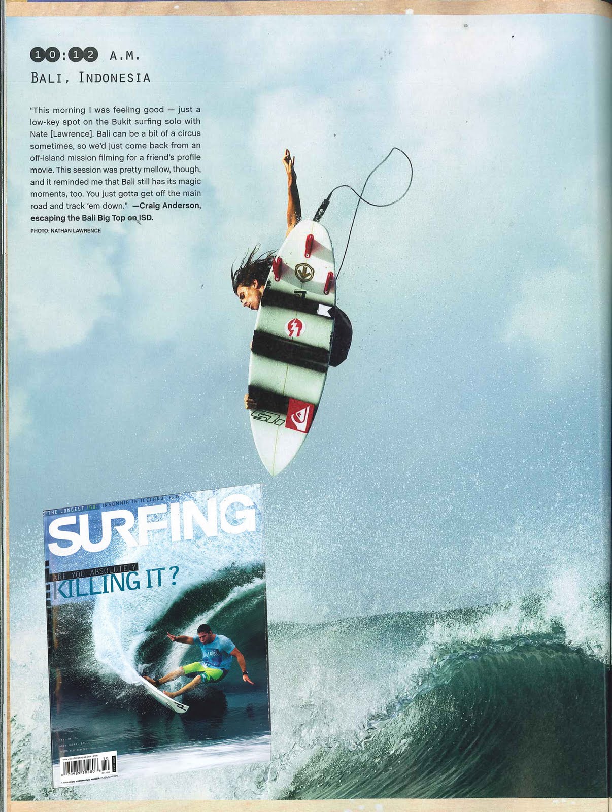 Quiksilver PR: Craig Anderson enjoys International Surf Day