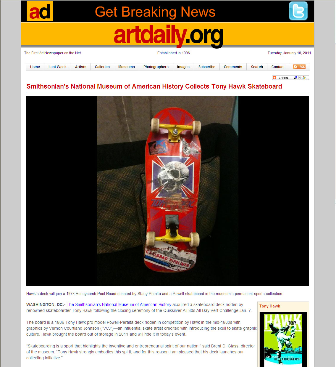 Quiksilver PR: Smithsonian's National Museum of American History ...