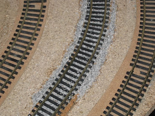 Paul's Model Railroad: Laying ballast