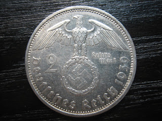 Numismatic-collection: 1939 Third Reich Silver Reichmark