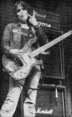Gaye Advert(Atlas) Bass Player with punk band The Adverts.