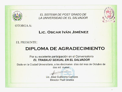 HClaV: Reconocimiento por participar en evento de la UES