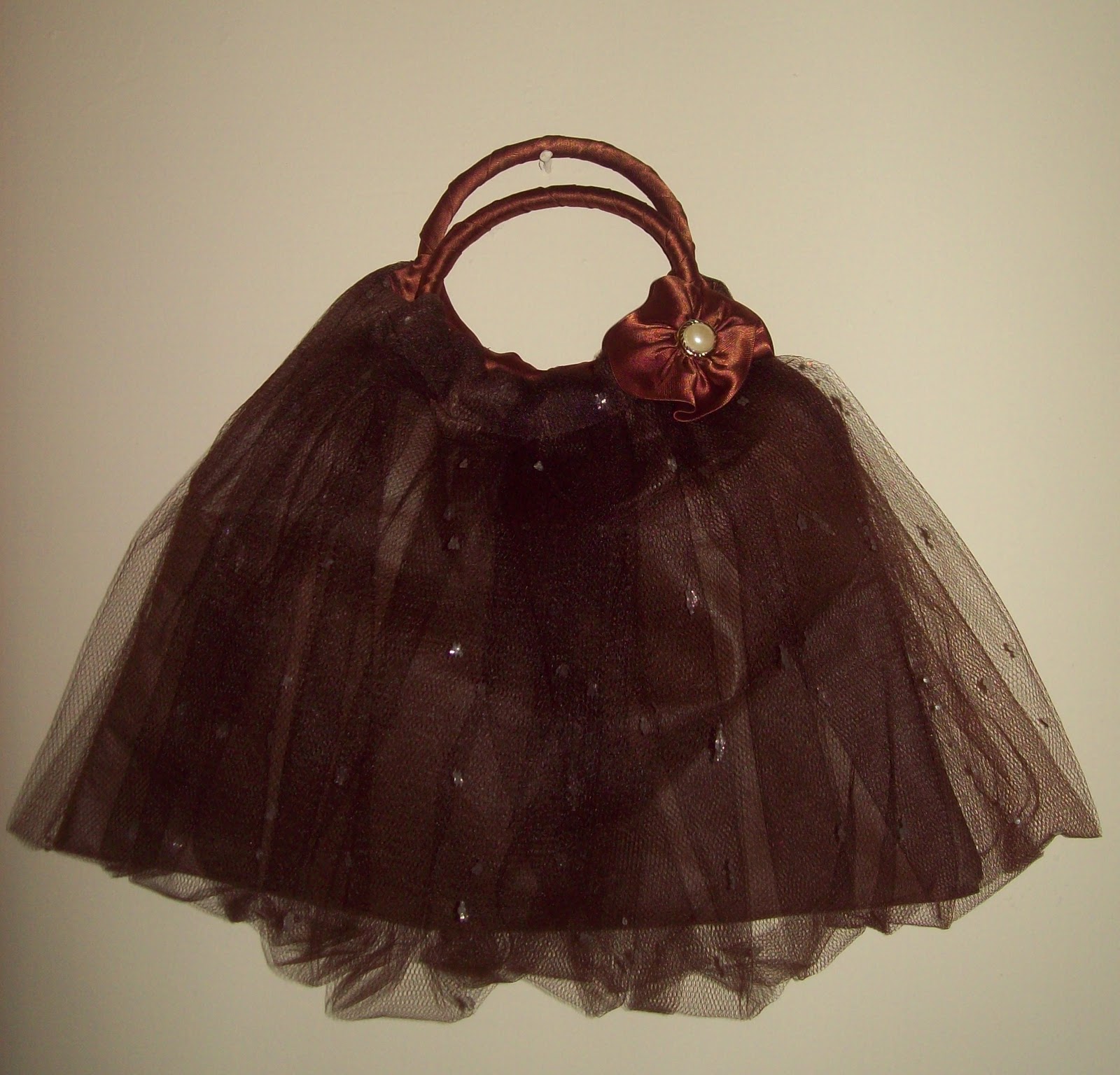Pimpina: Bolsita de tul marrón