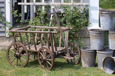 unique car: ANTIQUE GOAT CART