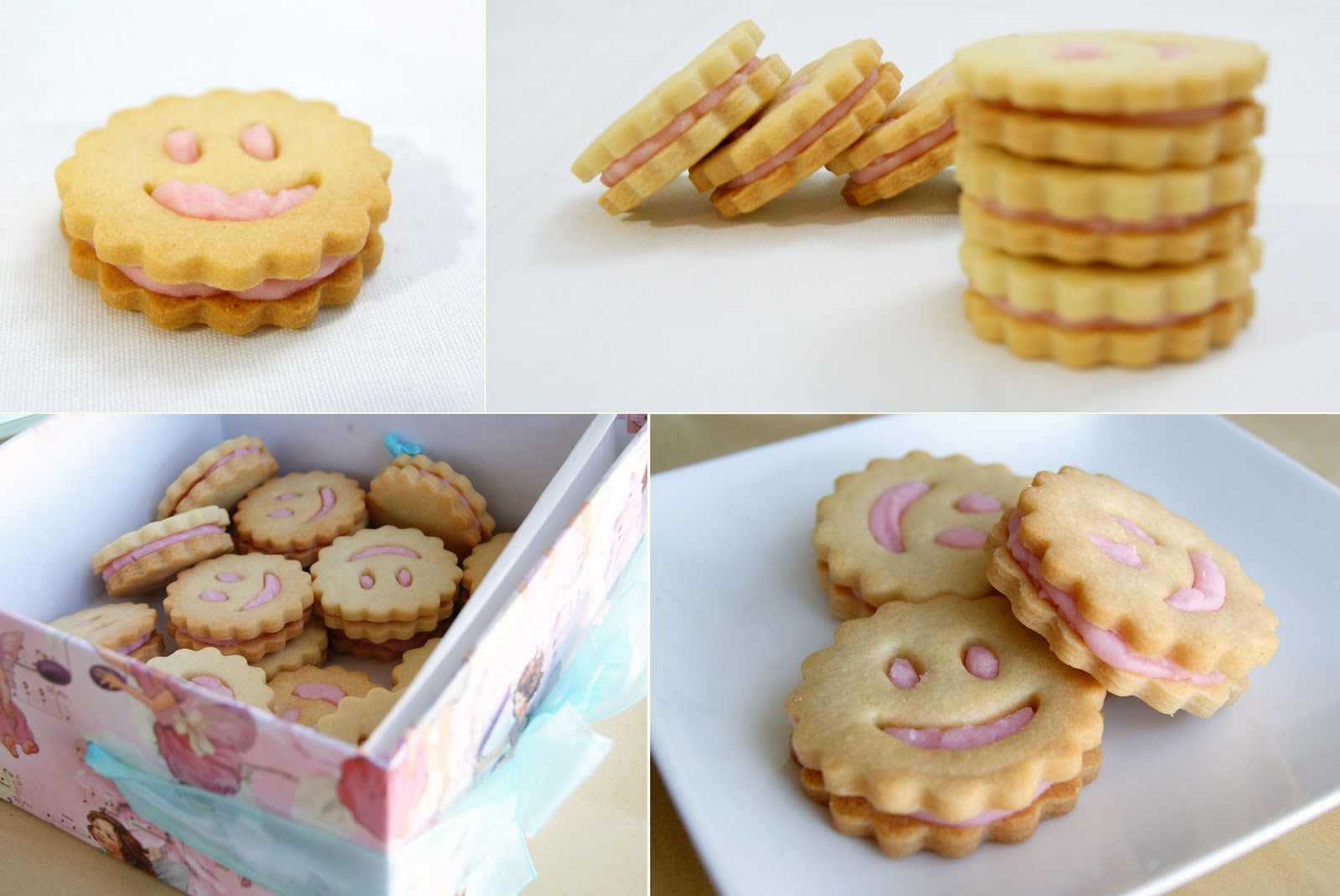 Cocinerando: Galletas Rellenas de Crema de Fresa