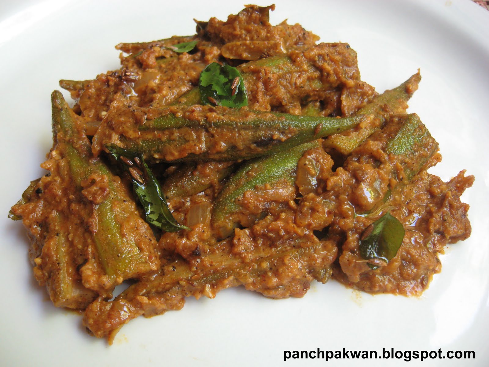 Panch Pakwan: Stuffed Okra/ Bhendi Masala