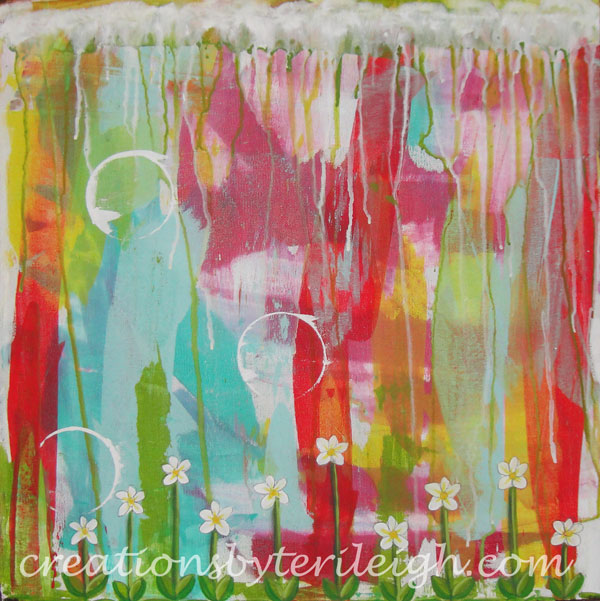 A Little Bit - of this and that: Spring Rain painting