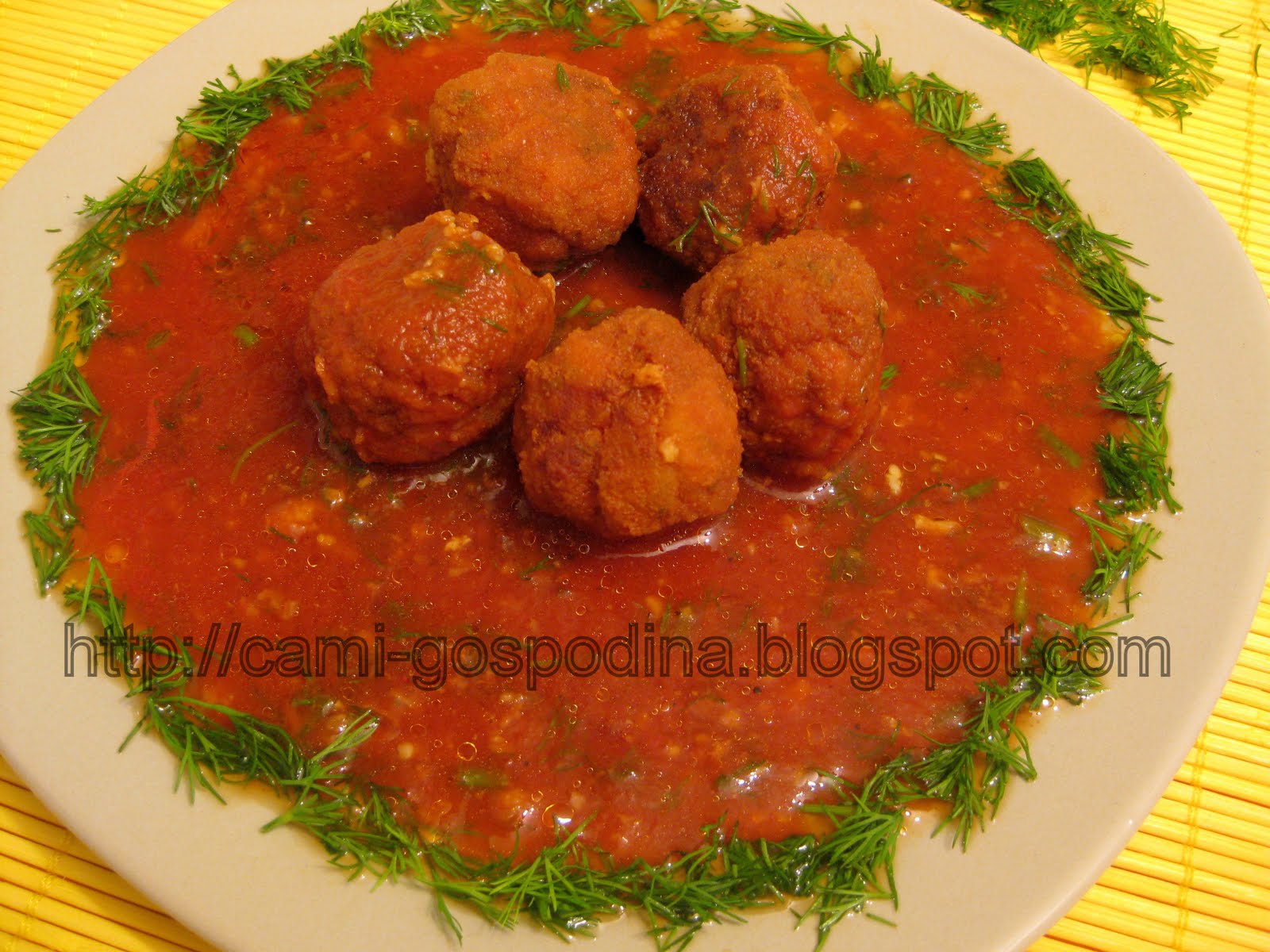 Cami Gospodina: Chiftelute marinate