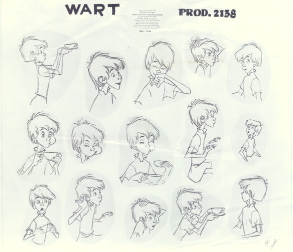 Living Lines Library: The Sword in the Stone (1963) - Model Sheets ...