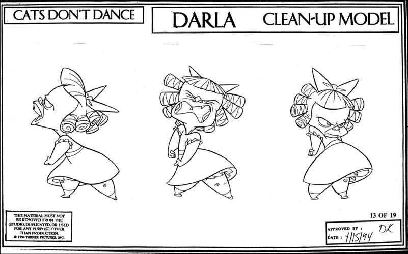Living Lines Library: Cats Don't Dance - Characters: Darla Dimple