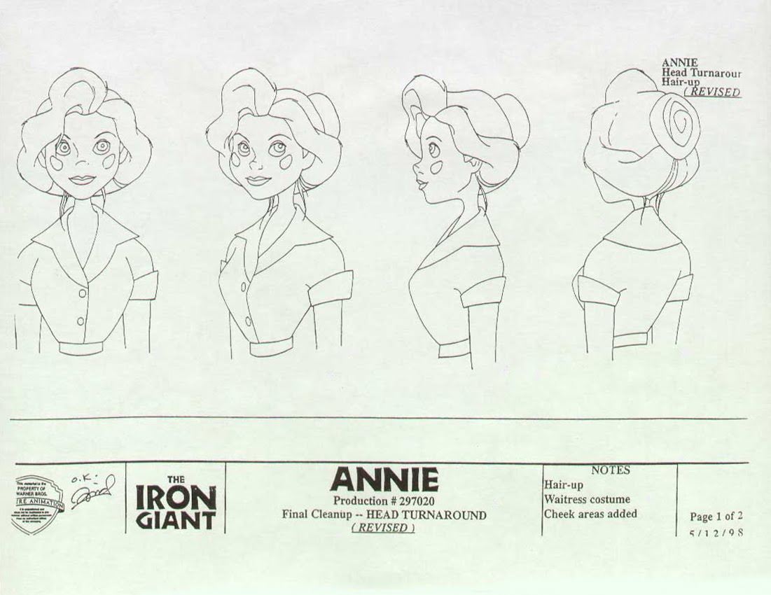 Living Lines Library The Iron Giant Character Annie Hughes