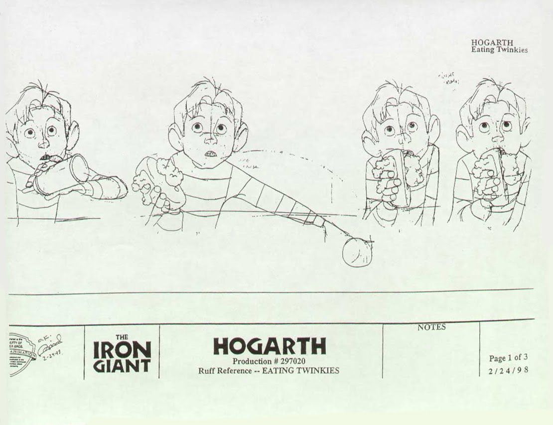 Living Lines Library: The Iron Giant - Character: Hogarth Hughes ...