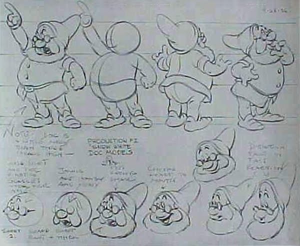 Living Lines Library: Snow White and the Seven Dwarfs (1937) - Model ...