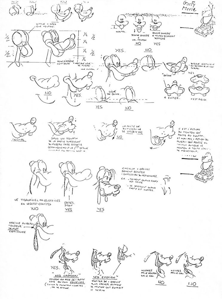Living Lines Library: A Goofy Movie (1995) - Model Sheets